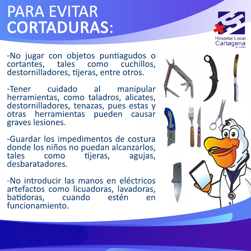 para evitar cortaduras – ESE Hospital Local Cartagena de Indias